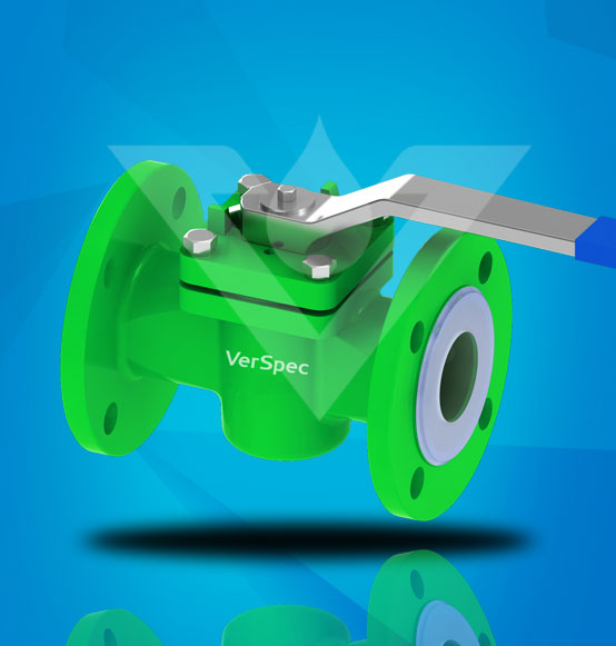 vertical carbon steel pfa lined ball type check valve - Verspec Valve